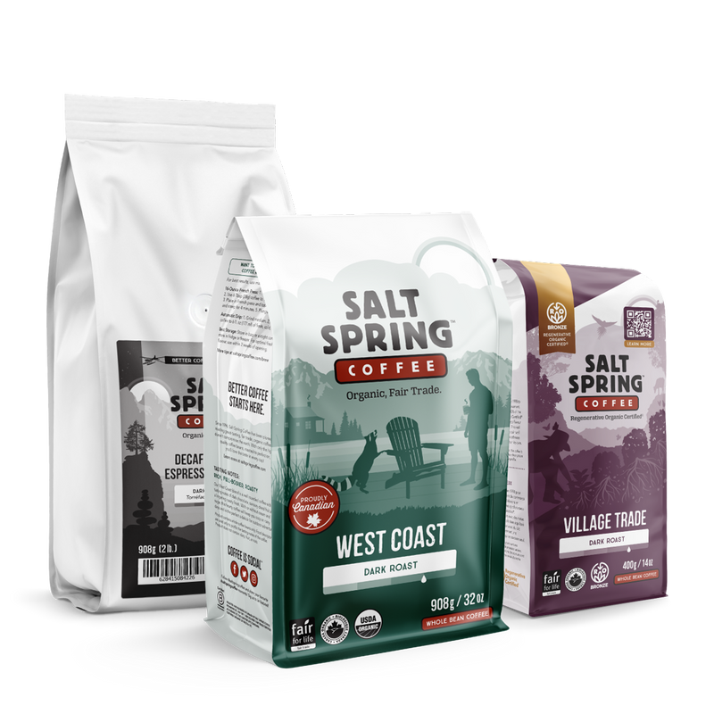 French Roast - Darkest Roast - Salt Spring Coffee