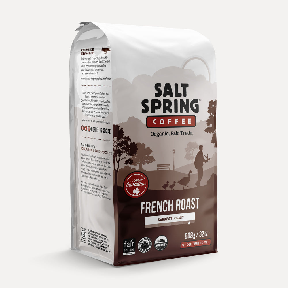 French Roast - Darkest Roast - Salt Spring Coffee