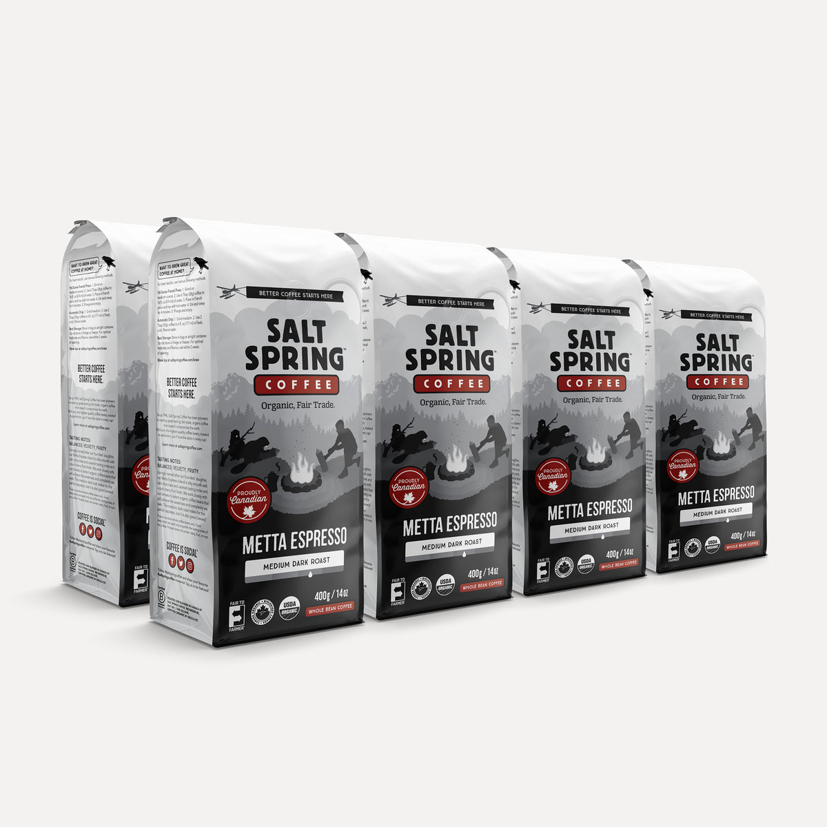 Metta Espresso - Medium Dark Roast - Salt Spring Coffee