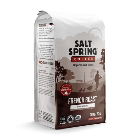 French Roast - Darkest Roast - Salt Spring Coffee