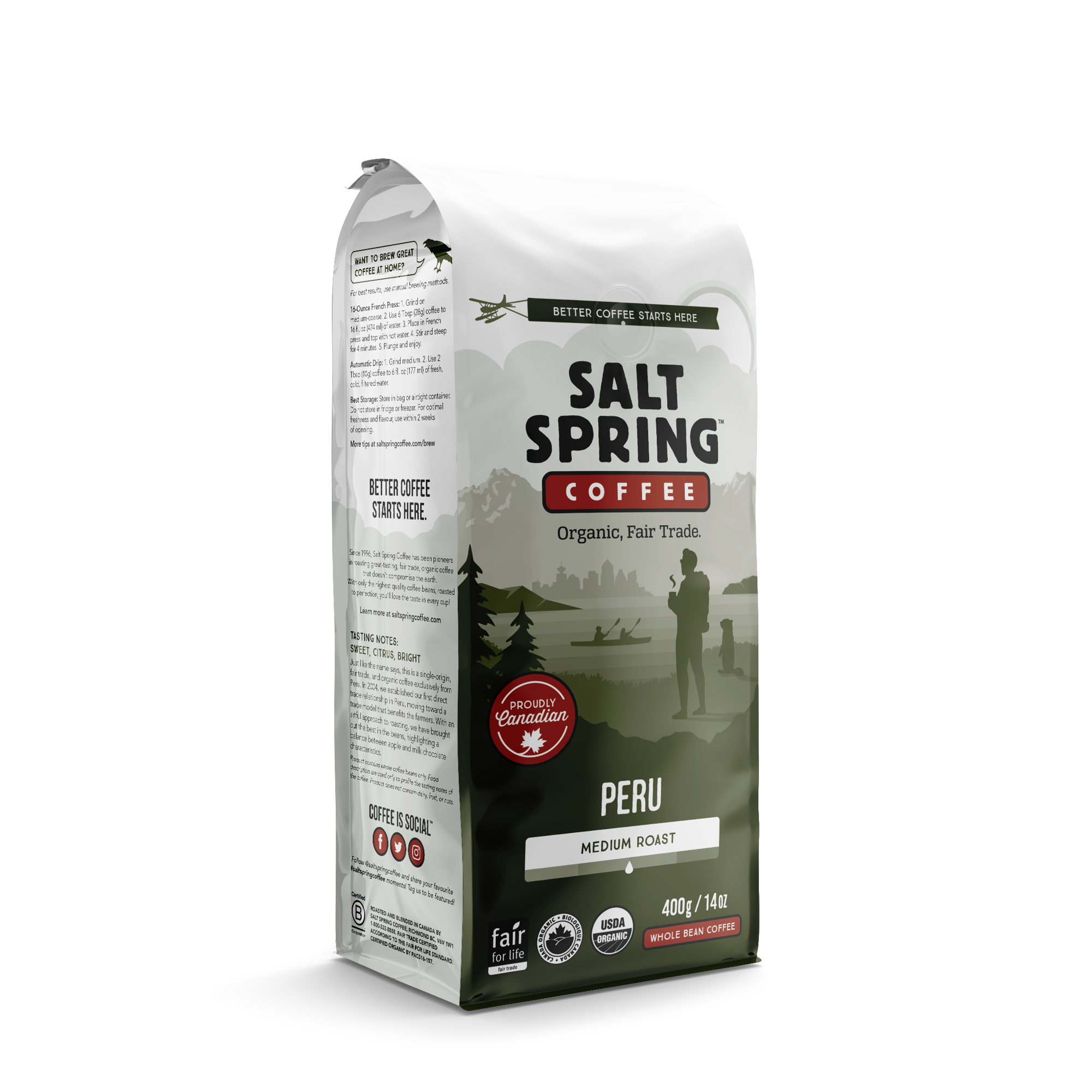 Peru - Medium Roast - Salt Spring Coffee