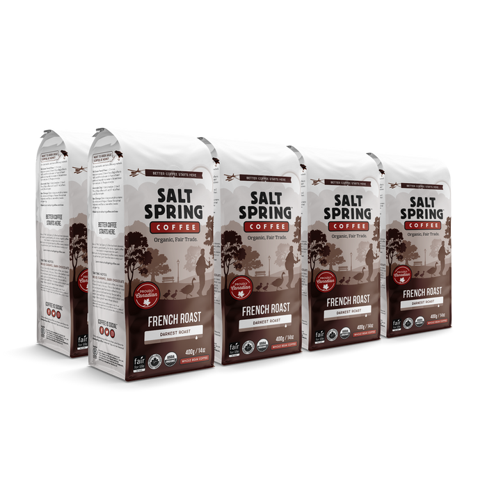 French Roast - Darkest Roast - Salt Spring Coffee