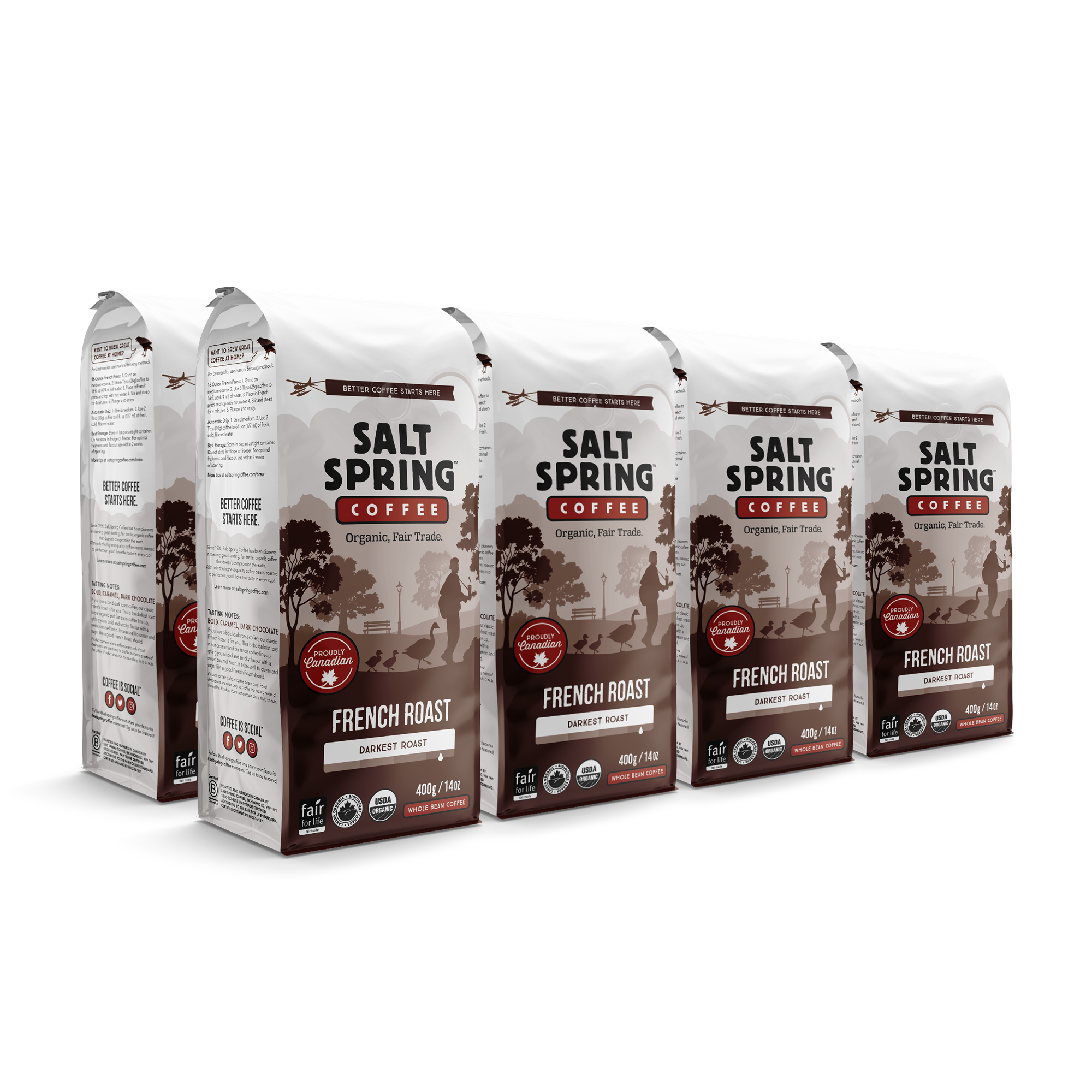 French Roast - Darkest Roast - Salt Spring Coffee