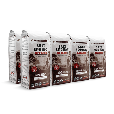 French Roast - Darkest Roast - Salt Spring Coffee