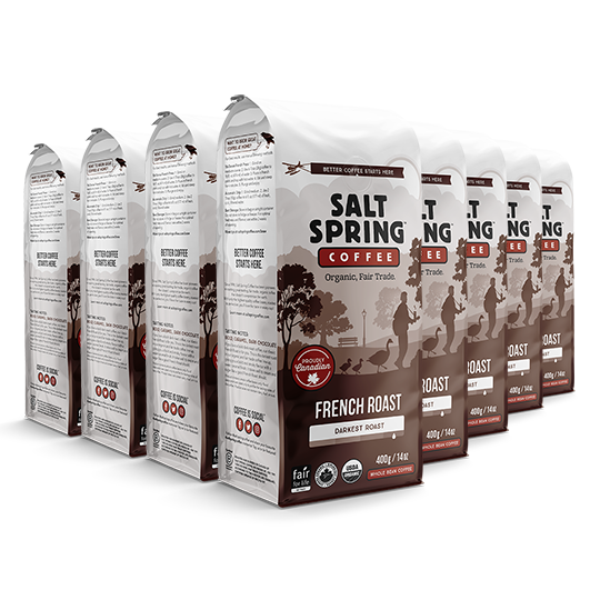 French Roast - Darkest Roast - Salt Spring Coffee