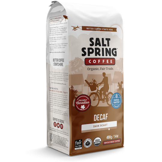 Swiss Water Decaf Dark Roast - Salt Spring Coffee
